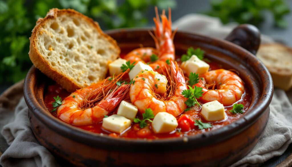 Greek Garides Saganaki Recipe: Prawns in Tomato-Feta Sauce - Lumina Recipes
