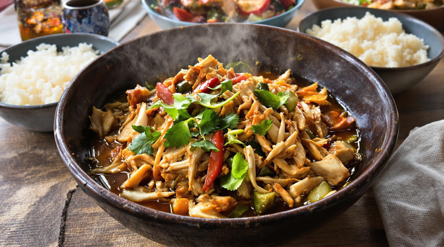 Authentic Balinese Shredded Chicken Recipe | Ayam Suwir - Lumina Recipes