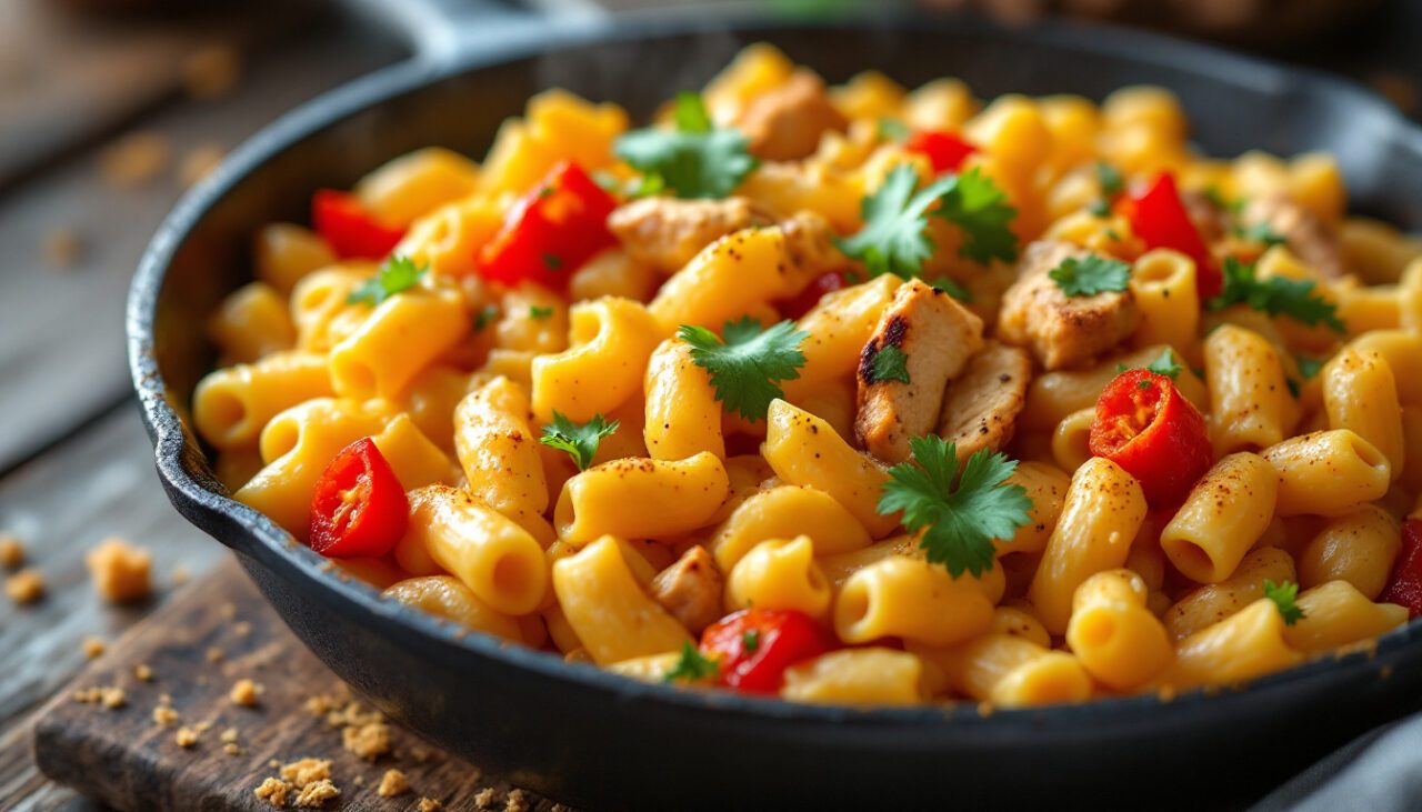 Ultimate 30-Minute Chicken Fajita Mac and Cheese Recipe - Lumina Recipes